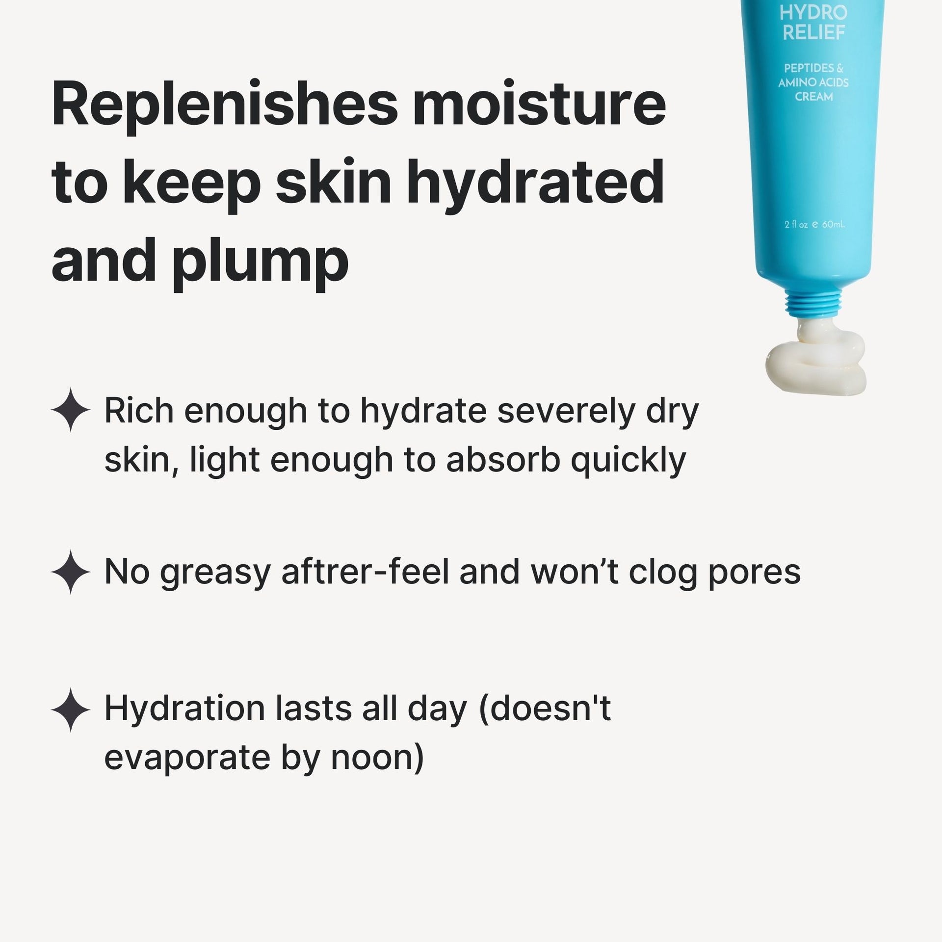 Hydro Relief Peptides & Amino Acids Cream – Maelove Skincare