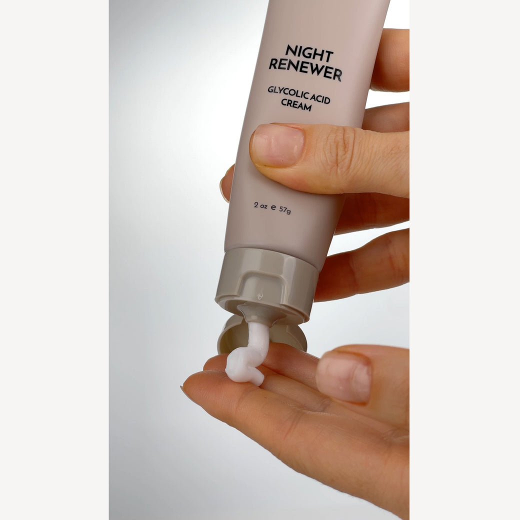 Night Renewer, Glycolic Acid Night Moisturizing Cream for Anti-Aging ...