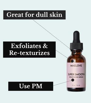Hybrid AHA and BHA serum - Super Smooth & Maelove Skincare