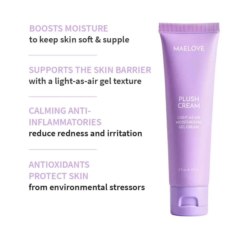 Plush Cream, Lightweight Moisturizer for Oily Skin – Maelove Skincare