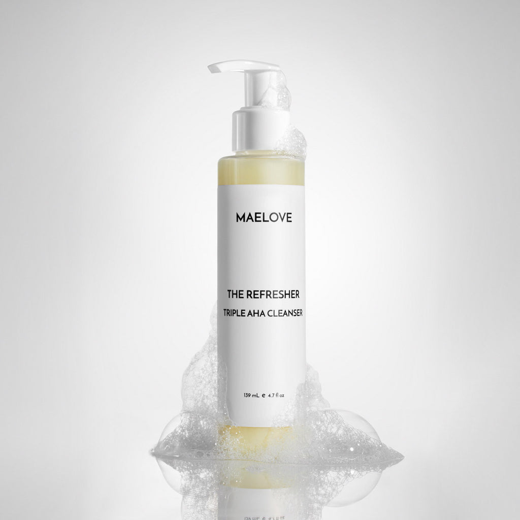 Refresher Cleanser, Foaming Face Wash Cleanser with Triple AHAs ...